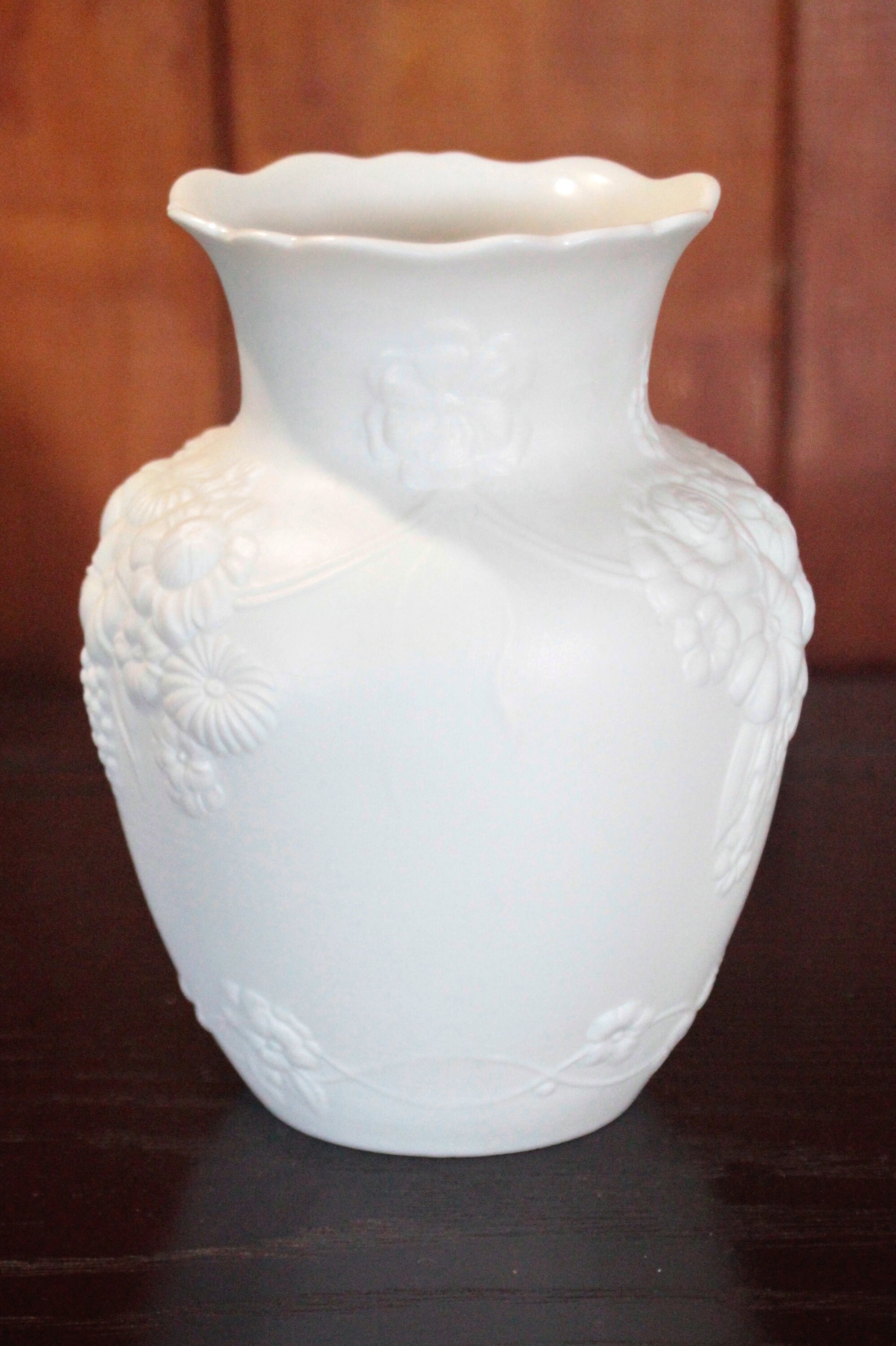Vintage KAISER White Bisque Porcelain VASE by M Frey - Etsy