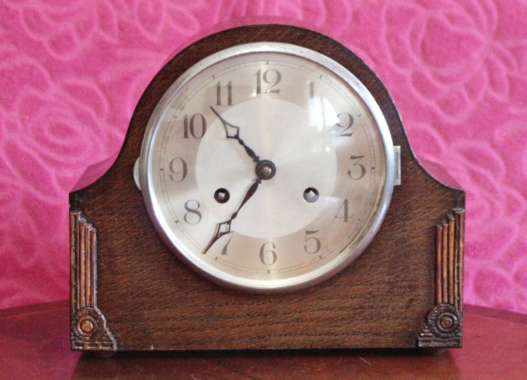 Antique German 'fhs" 8-day Striking Mantel Clock - Etsy