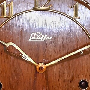 Vintage German KARL LAUFFER 8-day Mantle Clock With Westminster Chimes ...