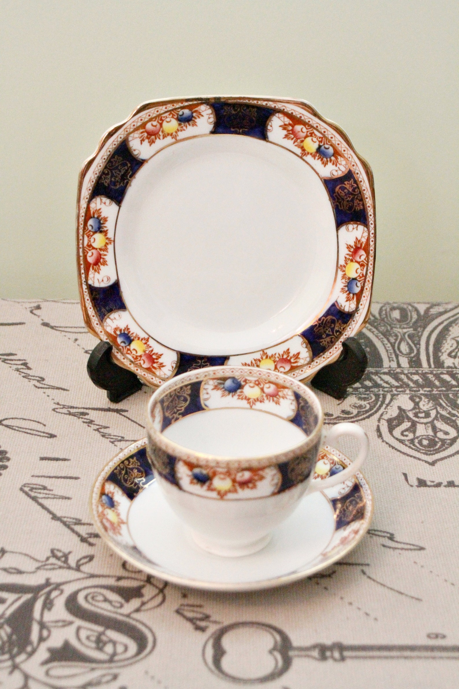 Antique English HJ Colclough Longton HJC Royal Vale Imari Tea/coffee ...