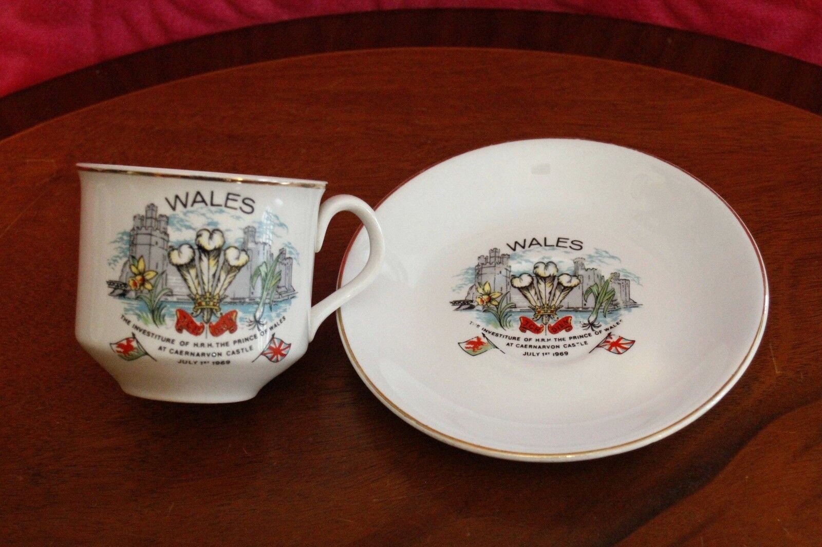 HRH Prince of Wales Investiture 1969 Caernarvon Castle Cup & Saucer - Etsy