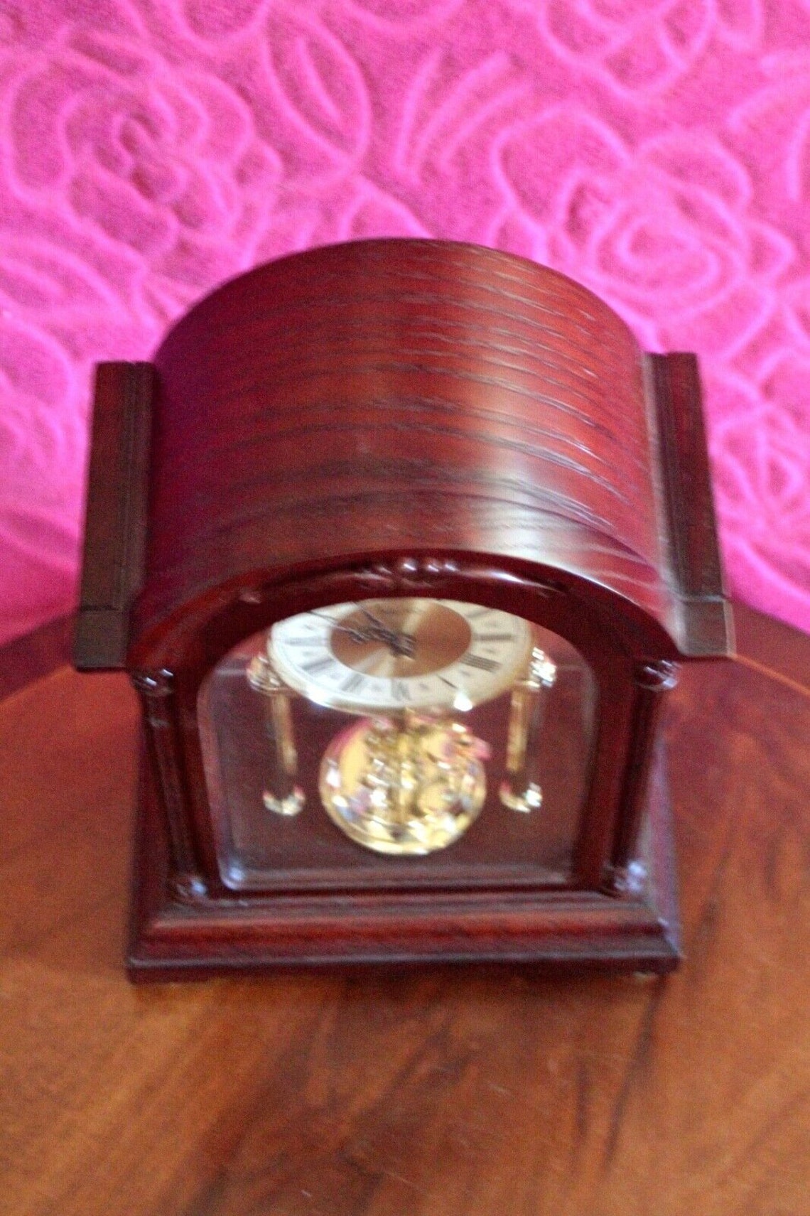 Antique Style 'seiko' Rotating Pendulum Solid Mahogany - Etsy