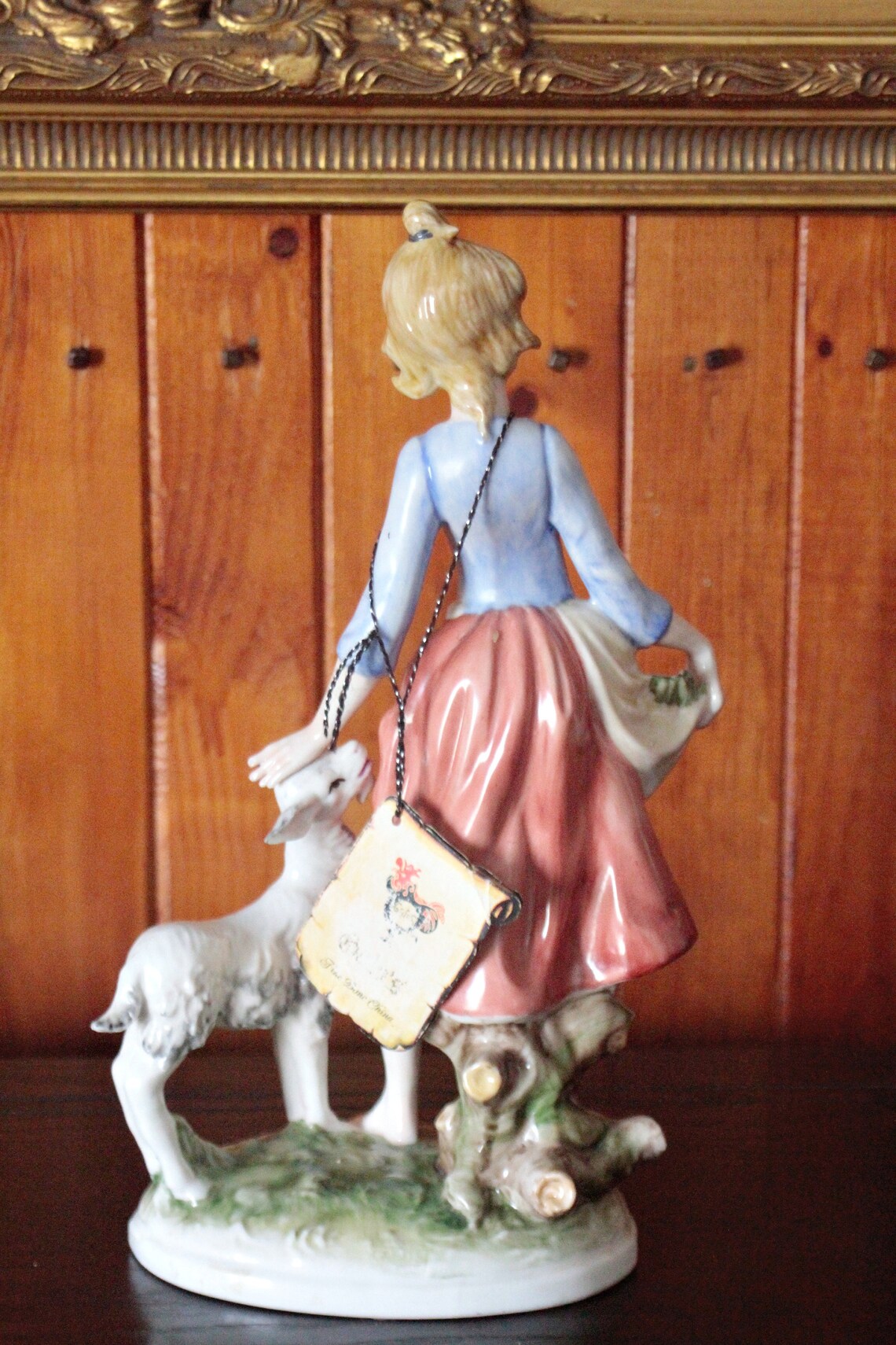 Rare Vintage Spanish GALOS PORCELAIN Girl With Goatling Figurine - Etsy