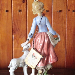 Rare Vintage Spanish GALOS PORCELAIN Girl With Goatling Figurine - Etsy