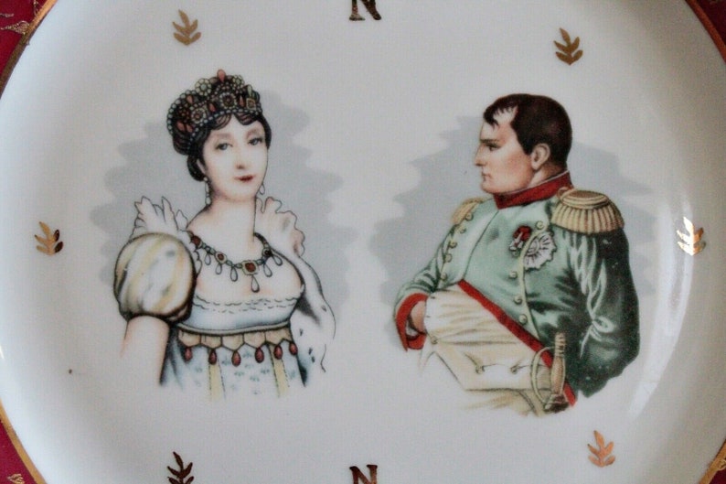 Vintage Porcelain DE LUXE FD France Napoleon Bonaparte Plate - Etsy