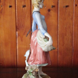Rare Vintage Spanish GALOS PORCELAIN Girl With Goatling Figurine - Etsy