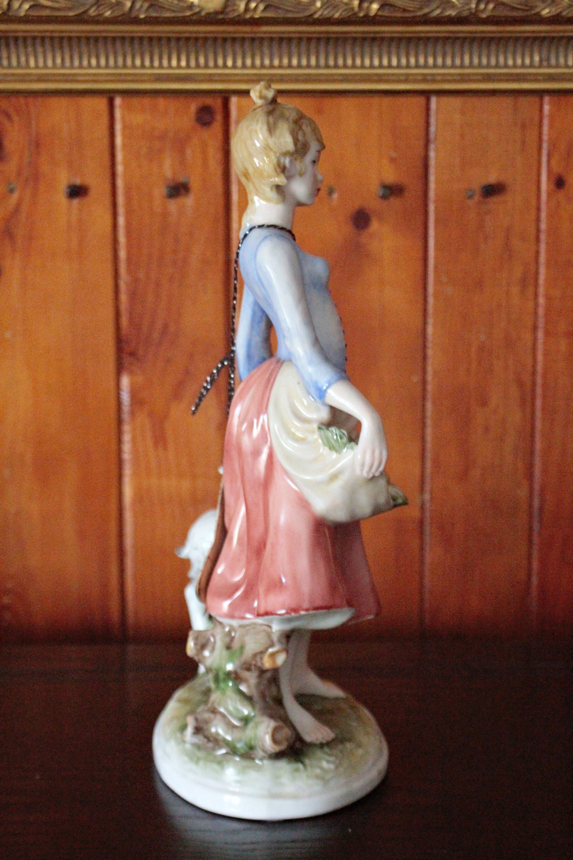 Rare Vintage Spanish GALOS PORCELAIN Girl With Goatling Figurine - Etsy