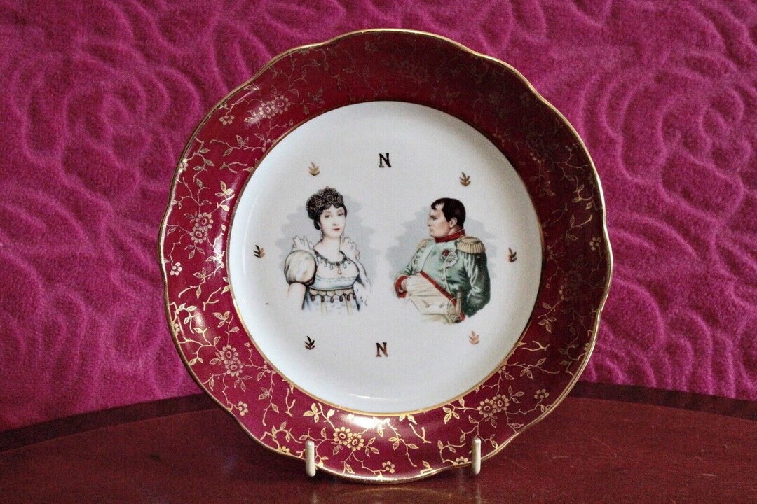 Vintage Porcelain DE LUXE FD France Napoleon Bonaparte Plate - Etsy