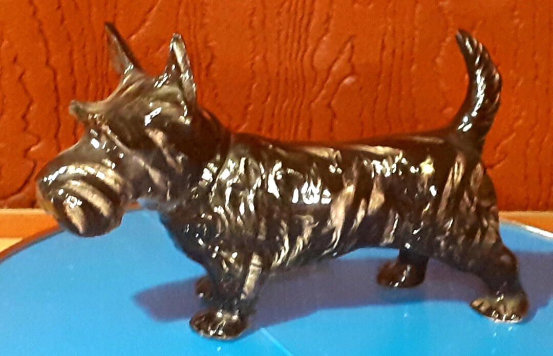 Antique German 'sitzendorf' Porcelain Dog Terrier Figurine - Etsy