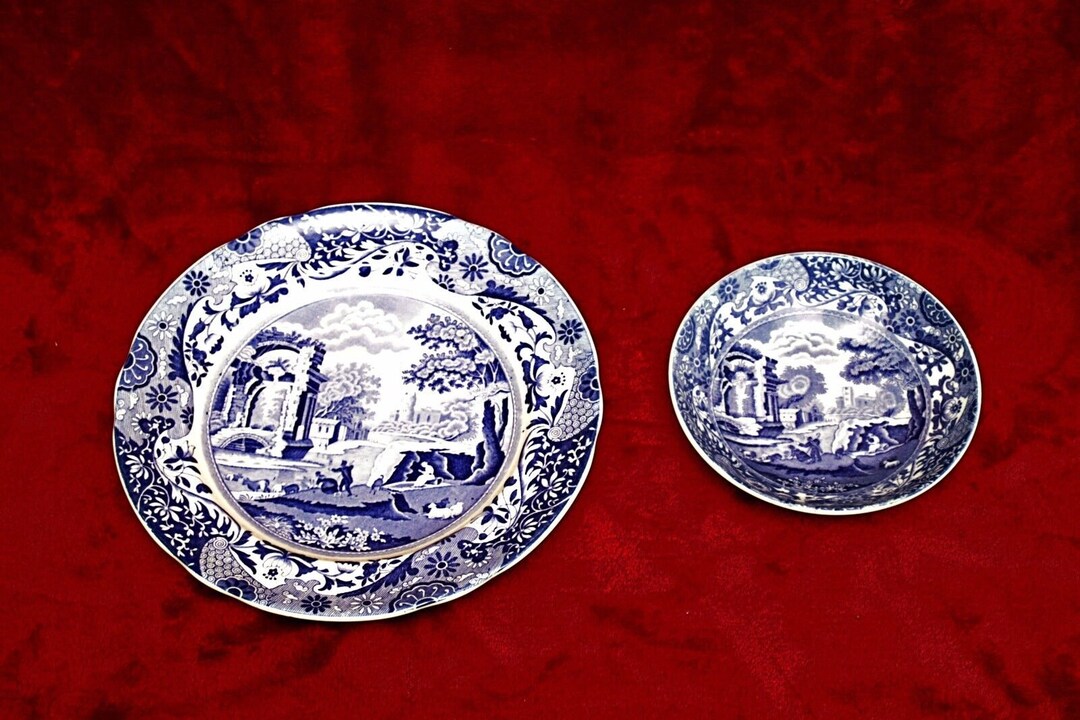 2 Antique Copeland Spode's Italian England Plates 1928 - Etsy