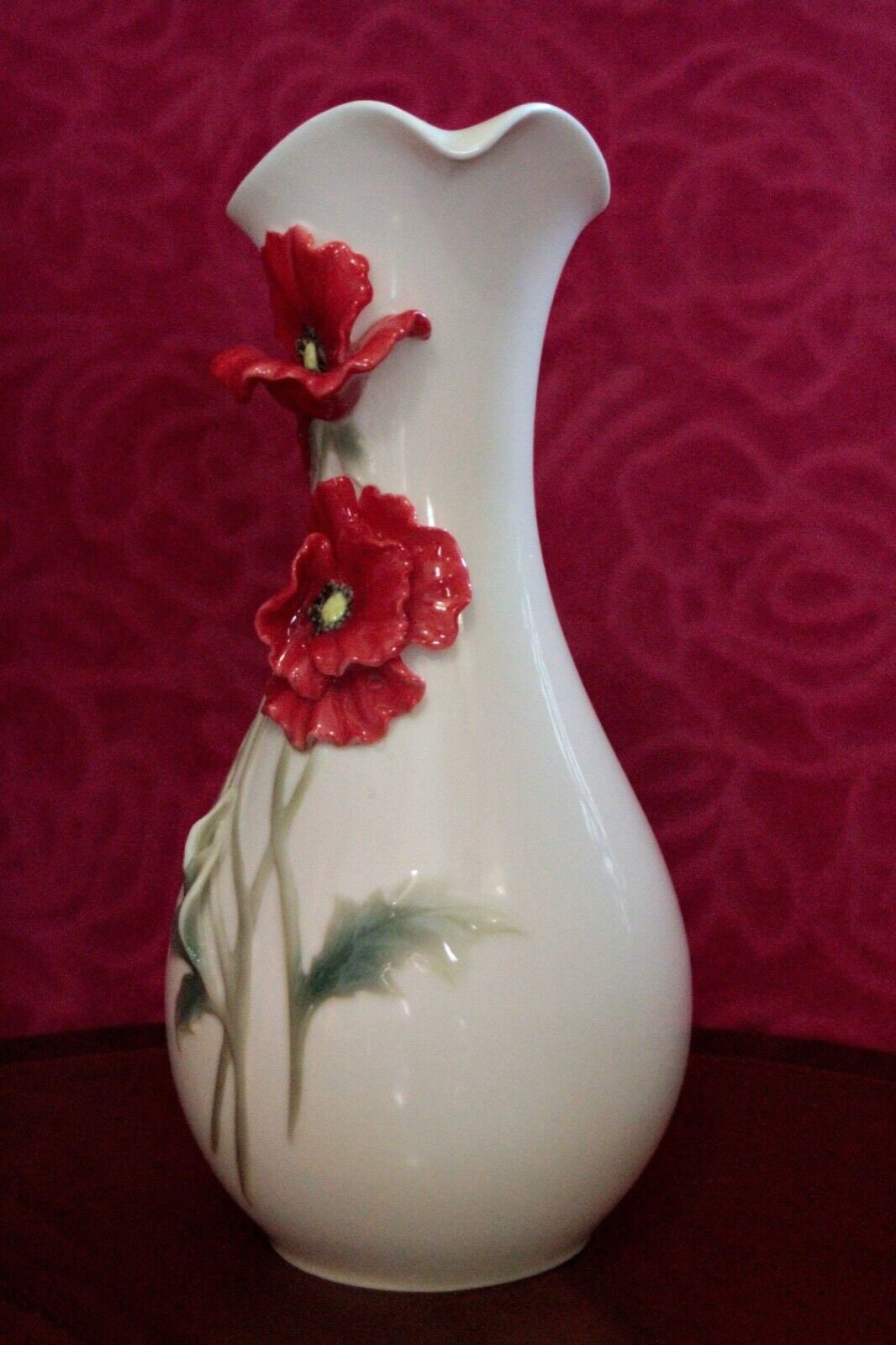 Beautiful Vintage Graff Porcelain poppy Design Vase - Etsy