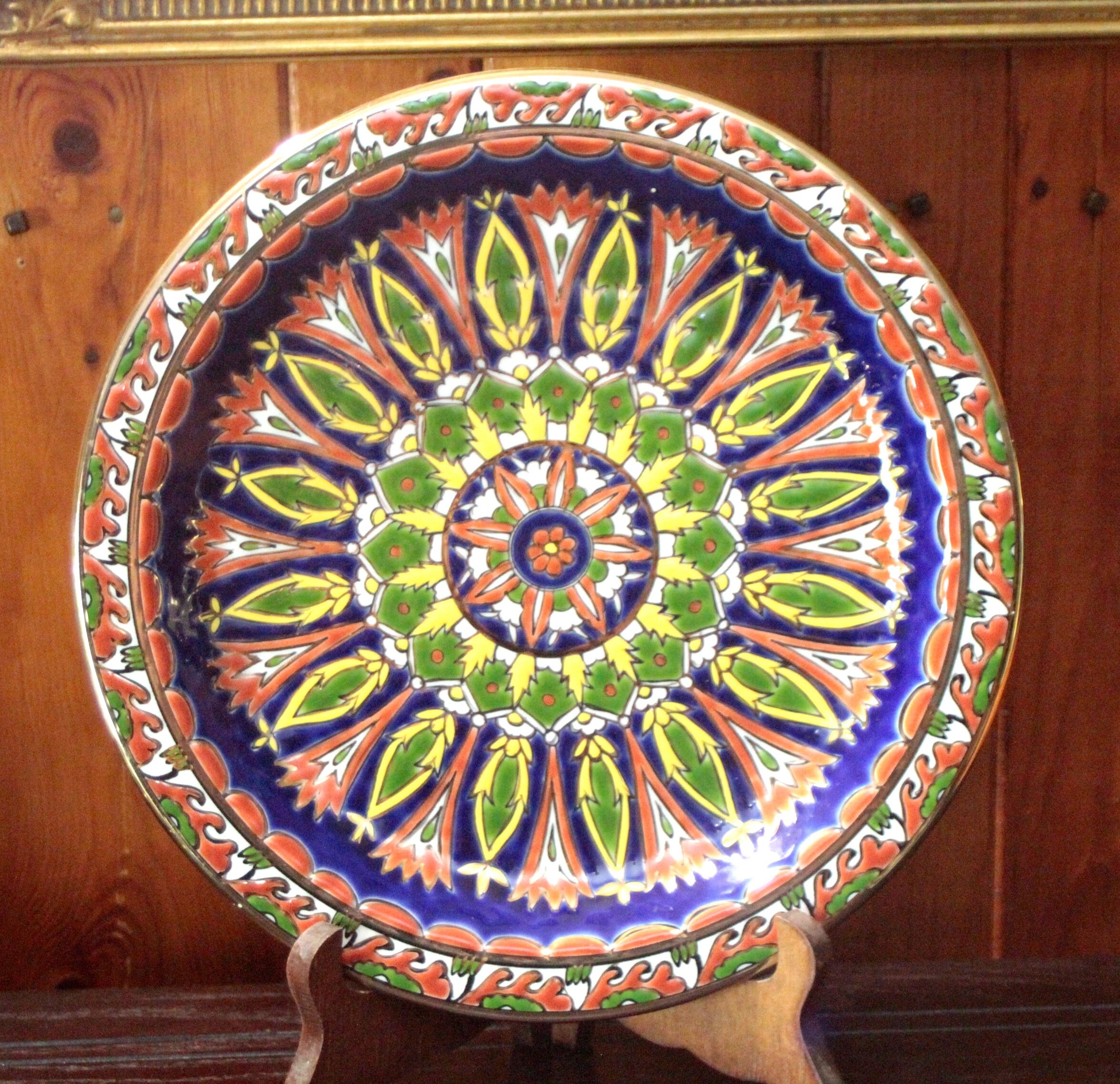 Vintage Hand Made Lindos Keramik Olympia S.A. Ceramica Plate Rodos ...