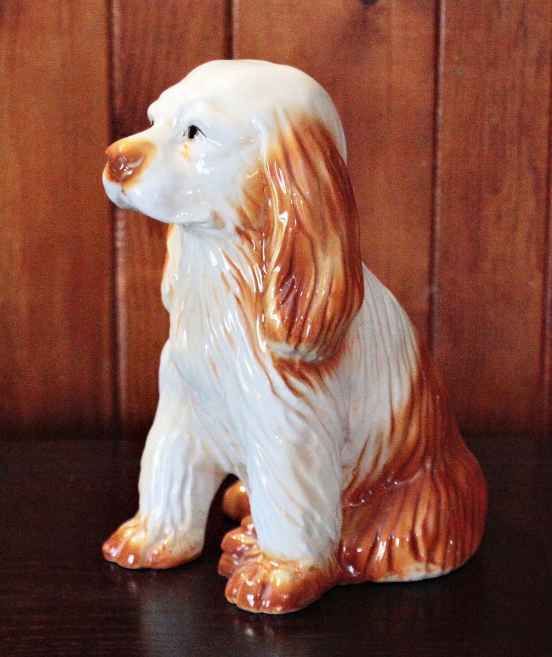 Vintage Porcelain Dog Figurine - Etsy