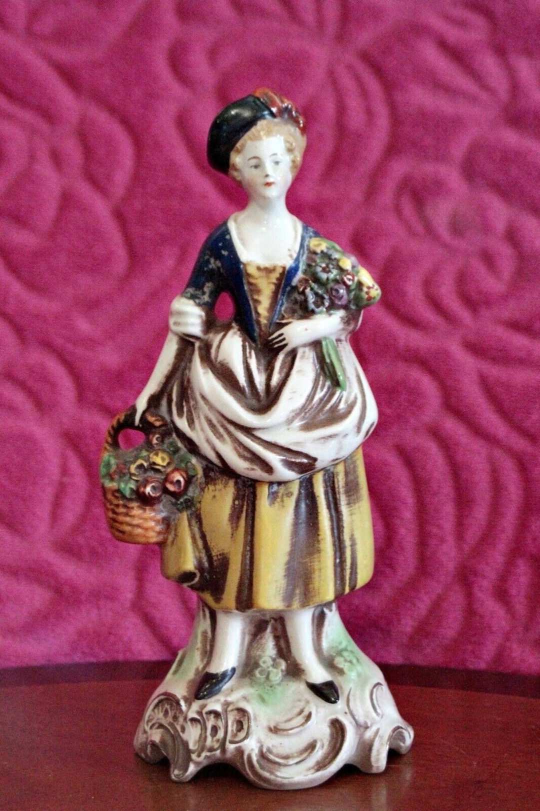 Vintage German GOEBEL Lady Porcelain Figurine 'flower Seller' - Etsy