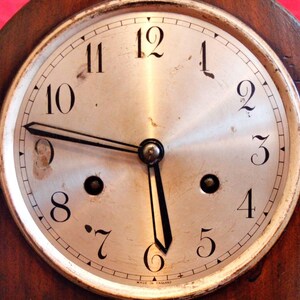 Vintage English 'anvil' 8-day Striking Mantel Clock, Made in Perivale ...