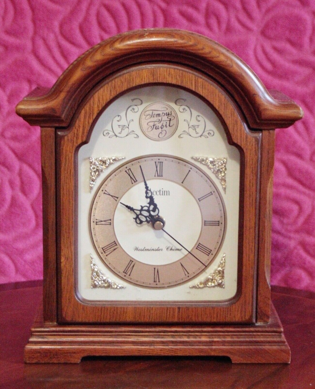 Vintage 'acctim' Quartz Battery Powered Bracket Clock - Etsy UK