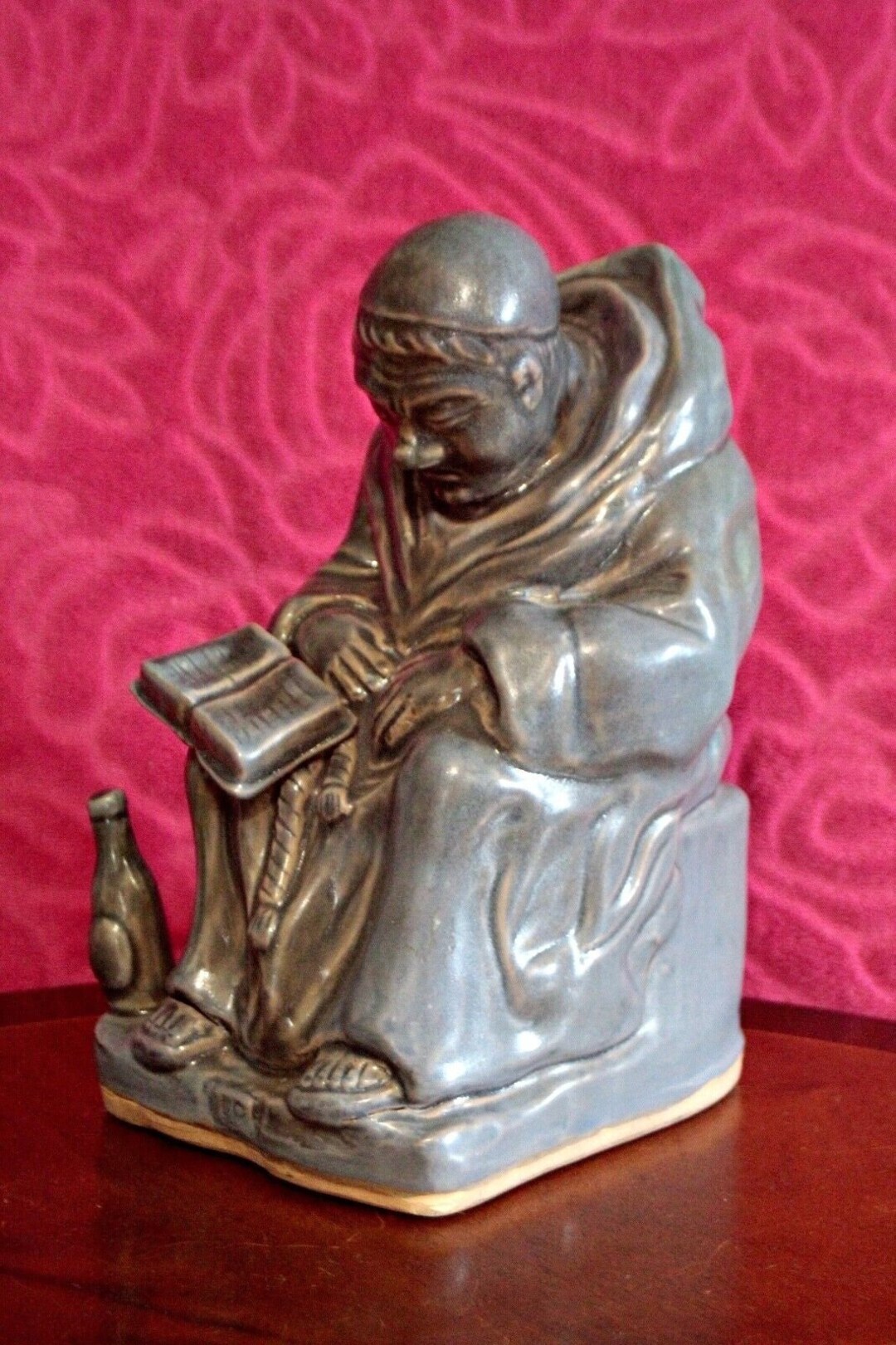 Antique Ceramic Sleeping Monk Figurine - Etsy