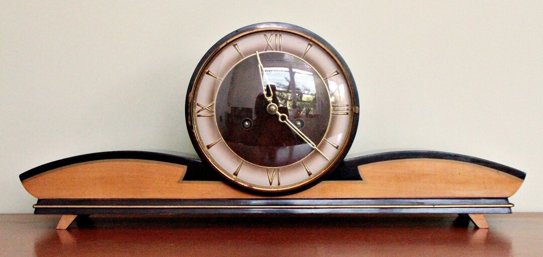 Vintage German 'dugena'' Balance Wheel Striking Mantel Clock - Etsy