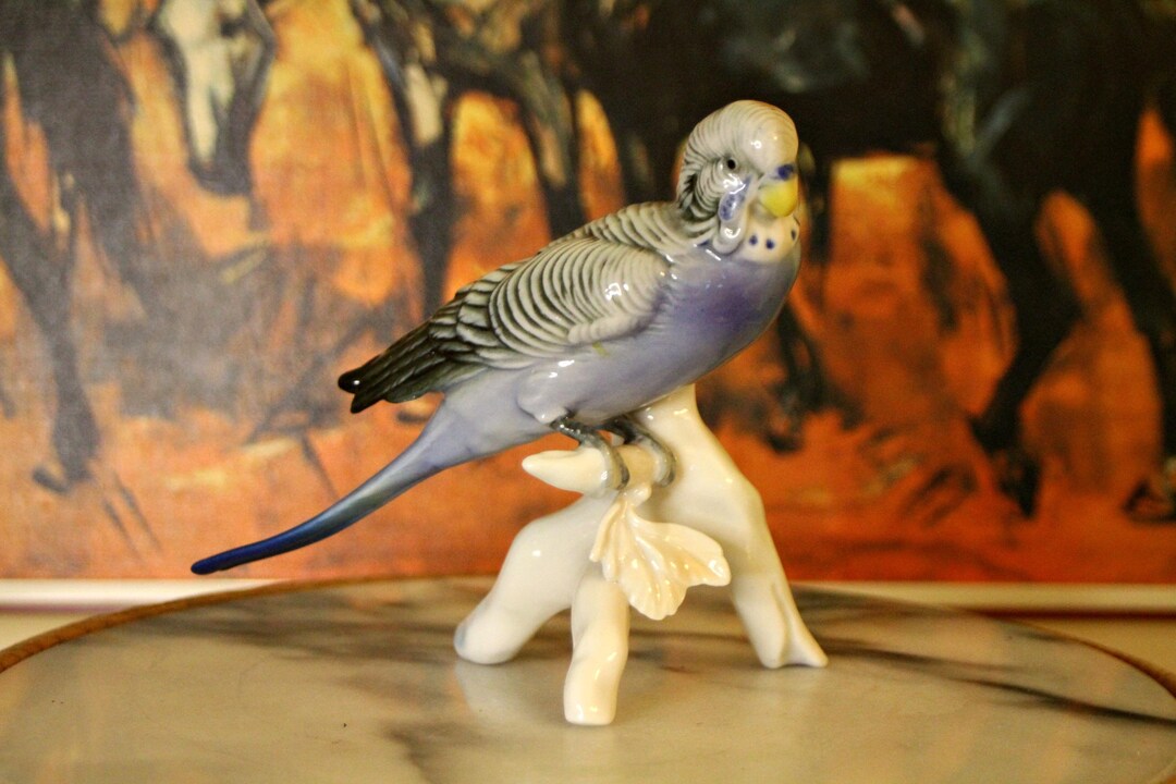 Vintage German Carl Ens Porcelain Parrot Figurine - Etsy
