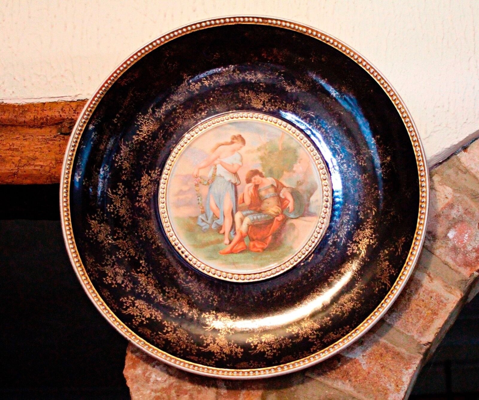 Antique Rare Large Wall Mounted English 'empire Works' 'stoke on Trent ...