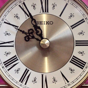 Antique Style 'seiko' Rotating Pendulum Solid Mahogany Case Mantel ...