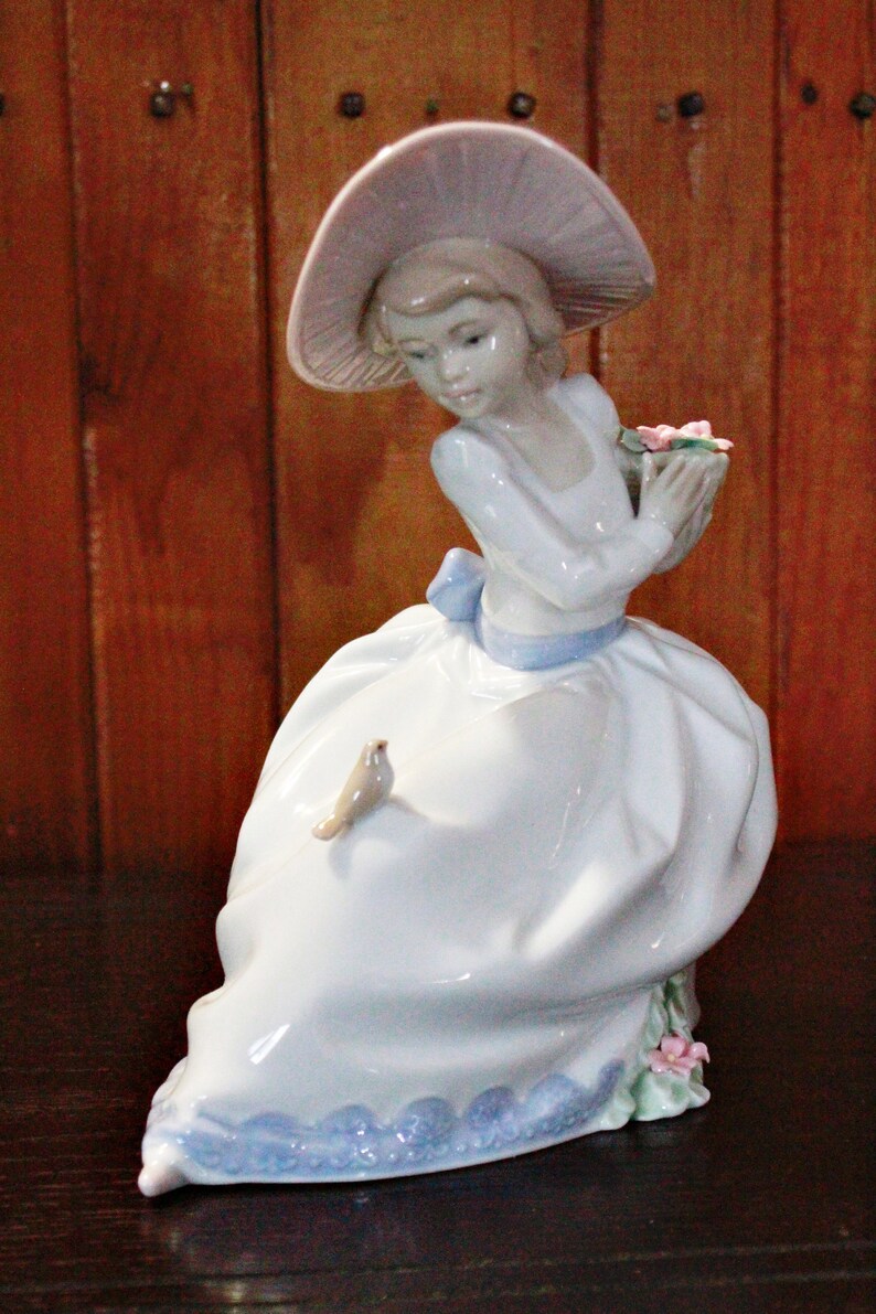Vintage Spanish 'nao Lladro' Girl Figurine With - Etsy