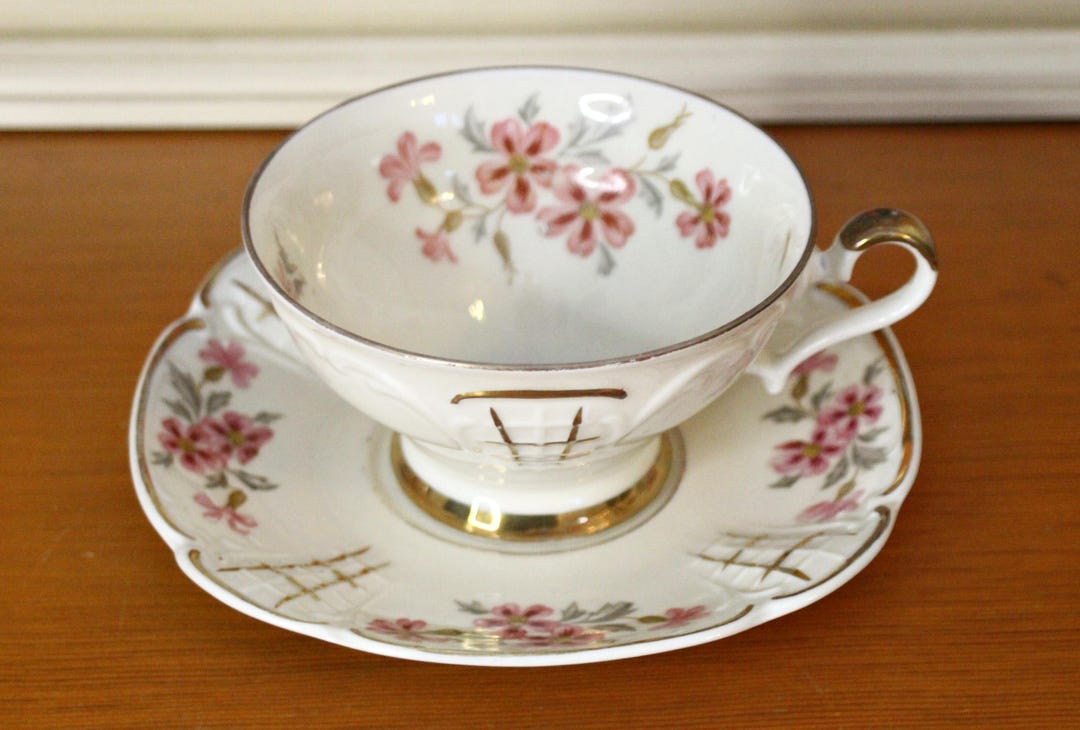 Antique German Reichenbach Bavaria Porcelain Cup and Saucer, 1918 - Etsy