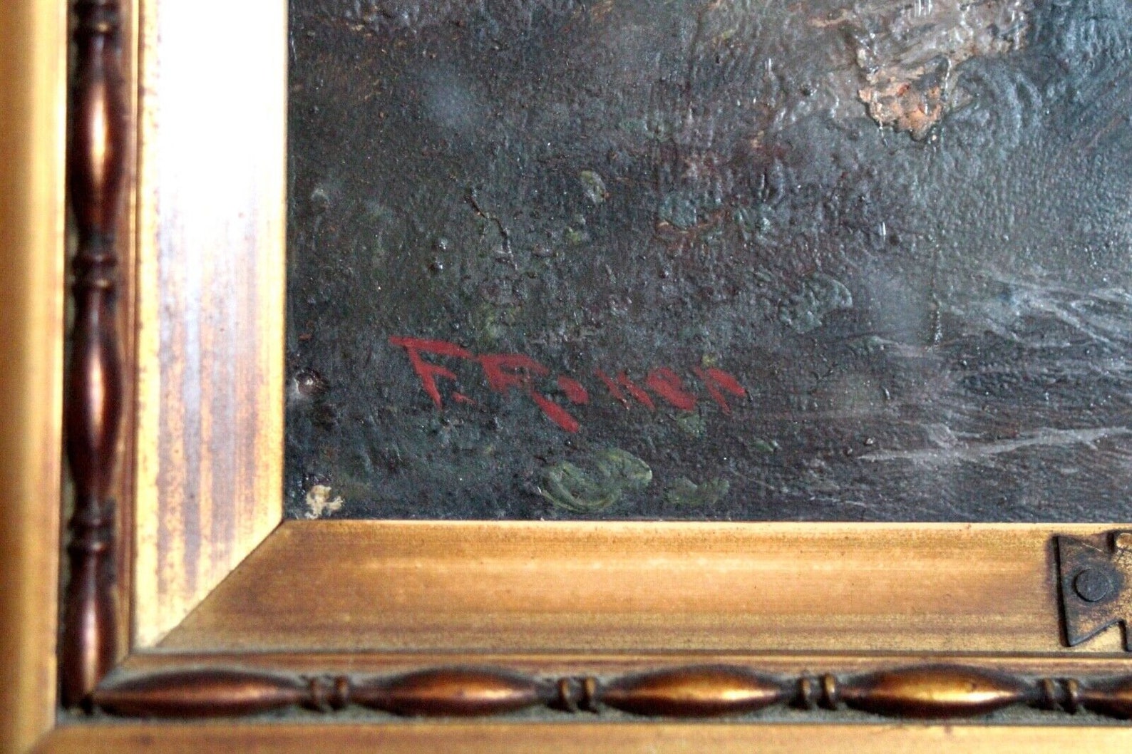 Antique German 19th Century F. Roner Oil on Board Painting 'tyrolean ...