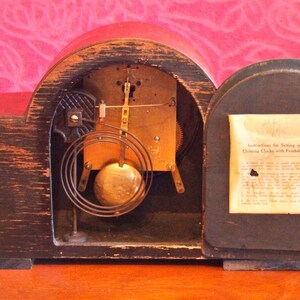 Vintage English 'anvil' 8-day Striking Mantel Clock, Made in Perivale ...