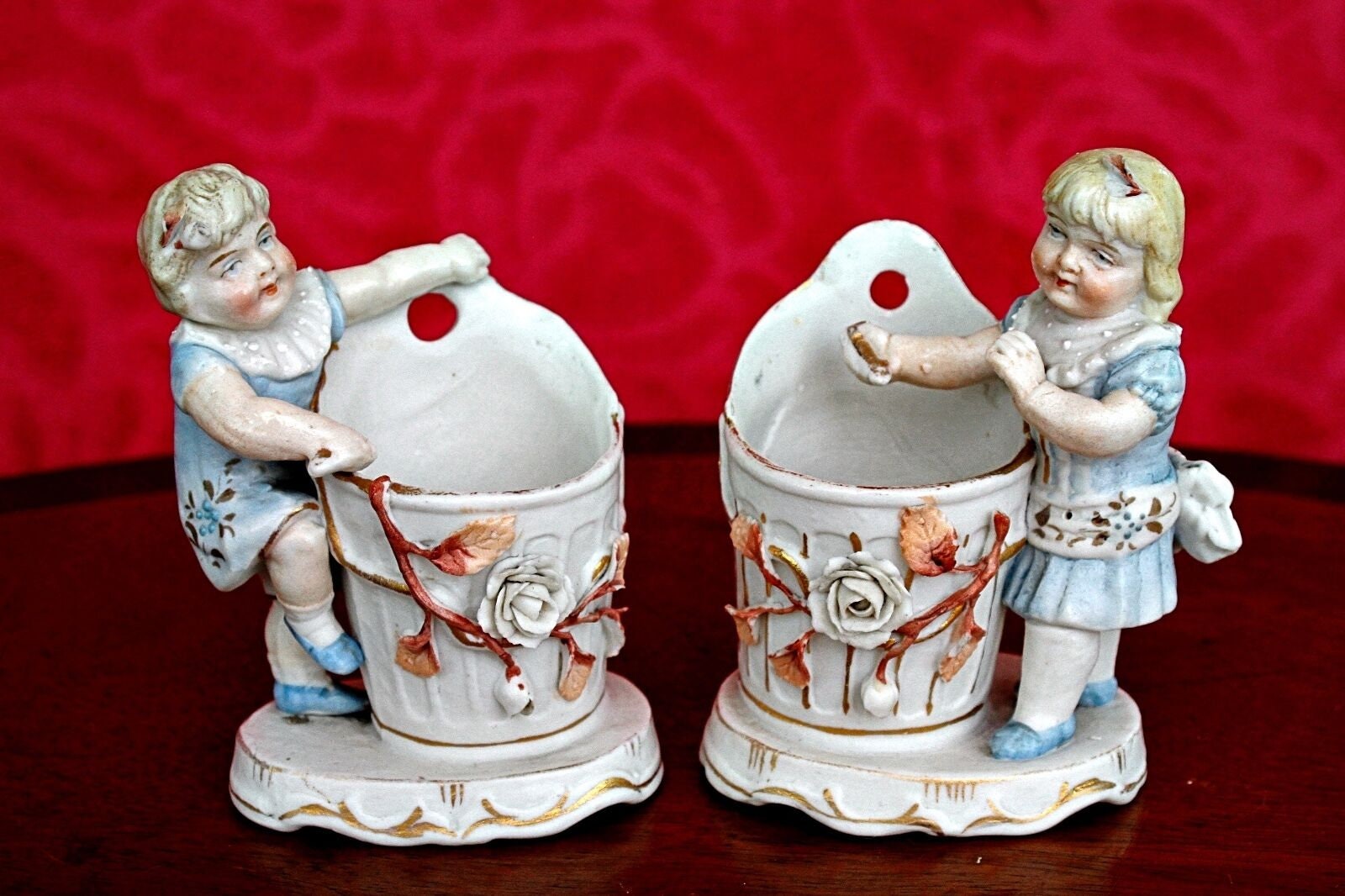 Pair of Antique German Conta & Boehme Porcelain Figurines, 19th Century ...