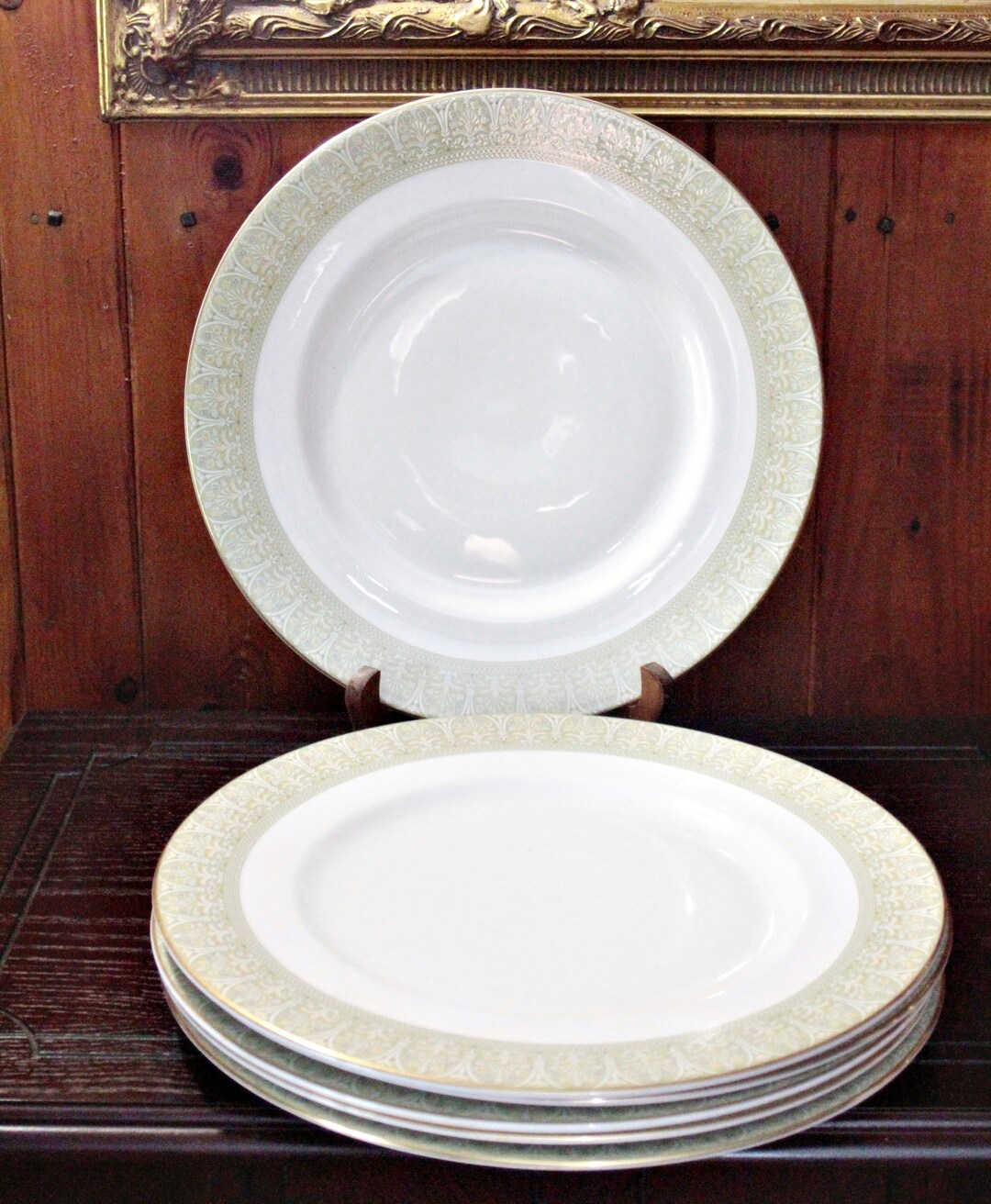 Vintage Royal Doulton "sonnet' Pattern Porcelain Dinner Plate Set - Etsy
