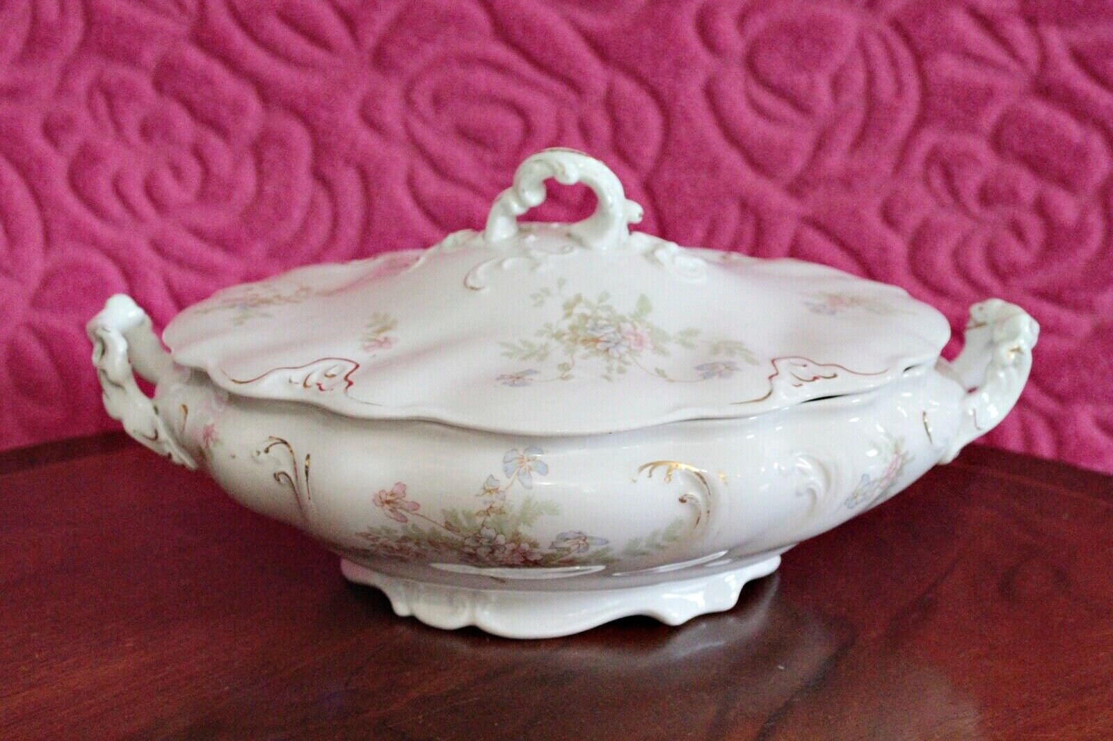 Antique Art Nouveau Hanley J&G Meakin Tureen Serving Lidded Dish ...