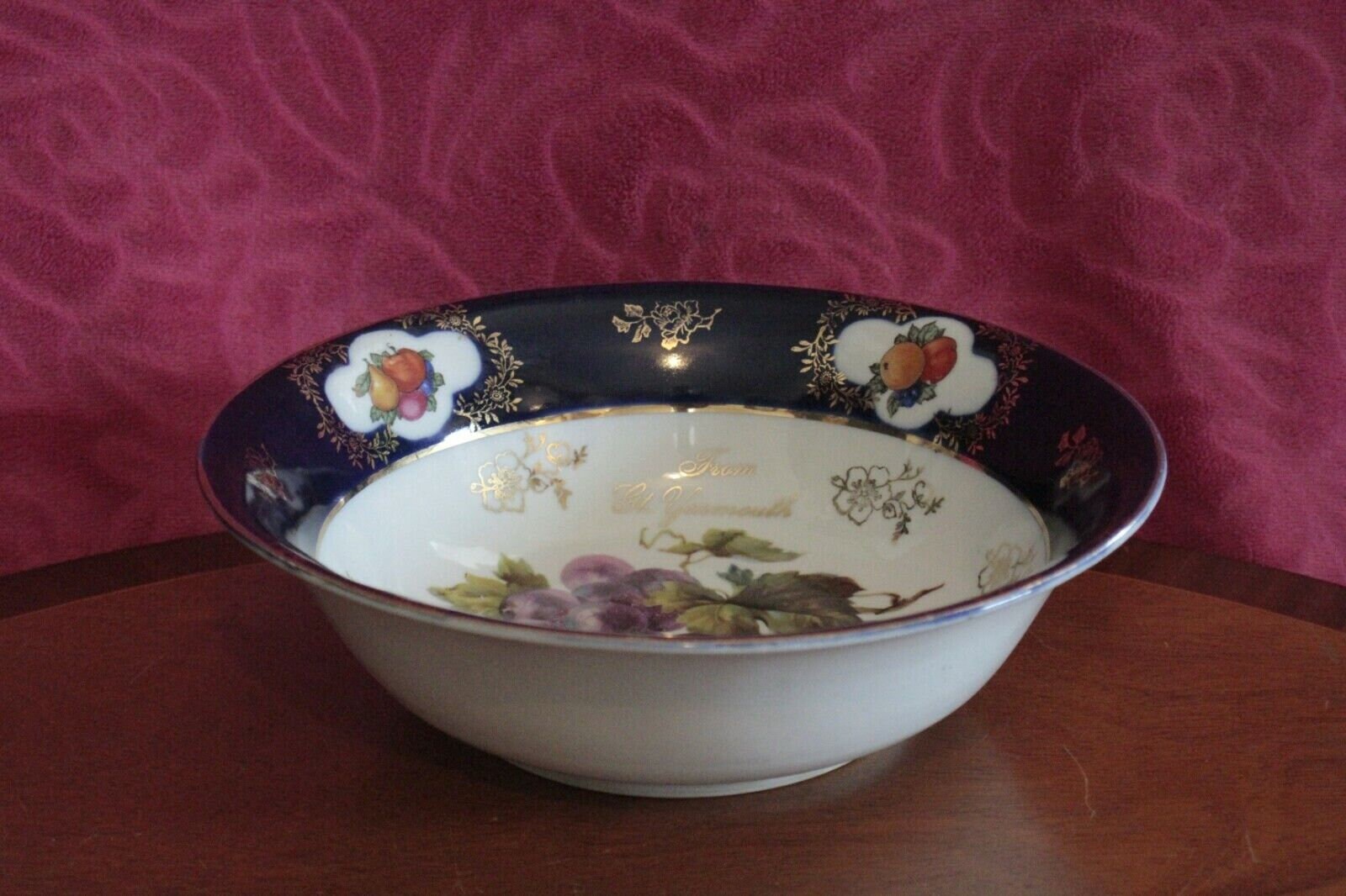 Porcelain Bowl -present From Gt.yarmouth Made in Thuringia(germany) - Etsy