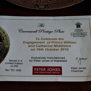 Caverswall to Celebrate the Engagement of Prince William & Catherine ...