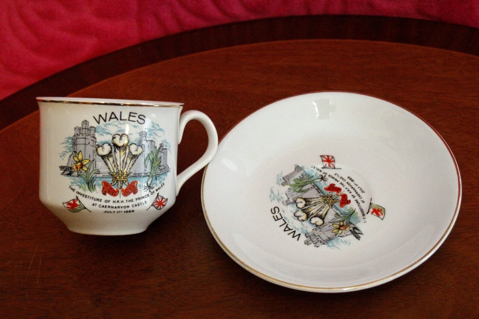 HRH Prince of Wales Investiture 1969 Caernarvon Castle Cup & Saucer - Etsy