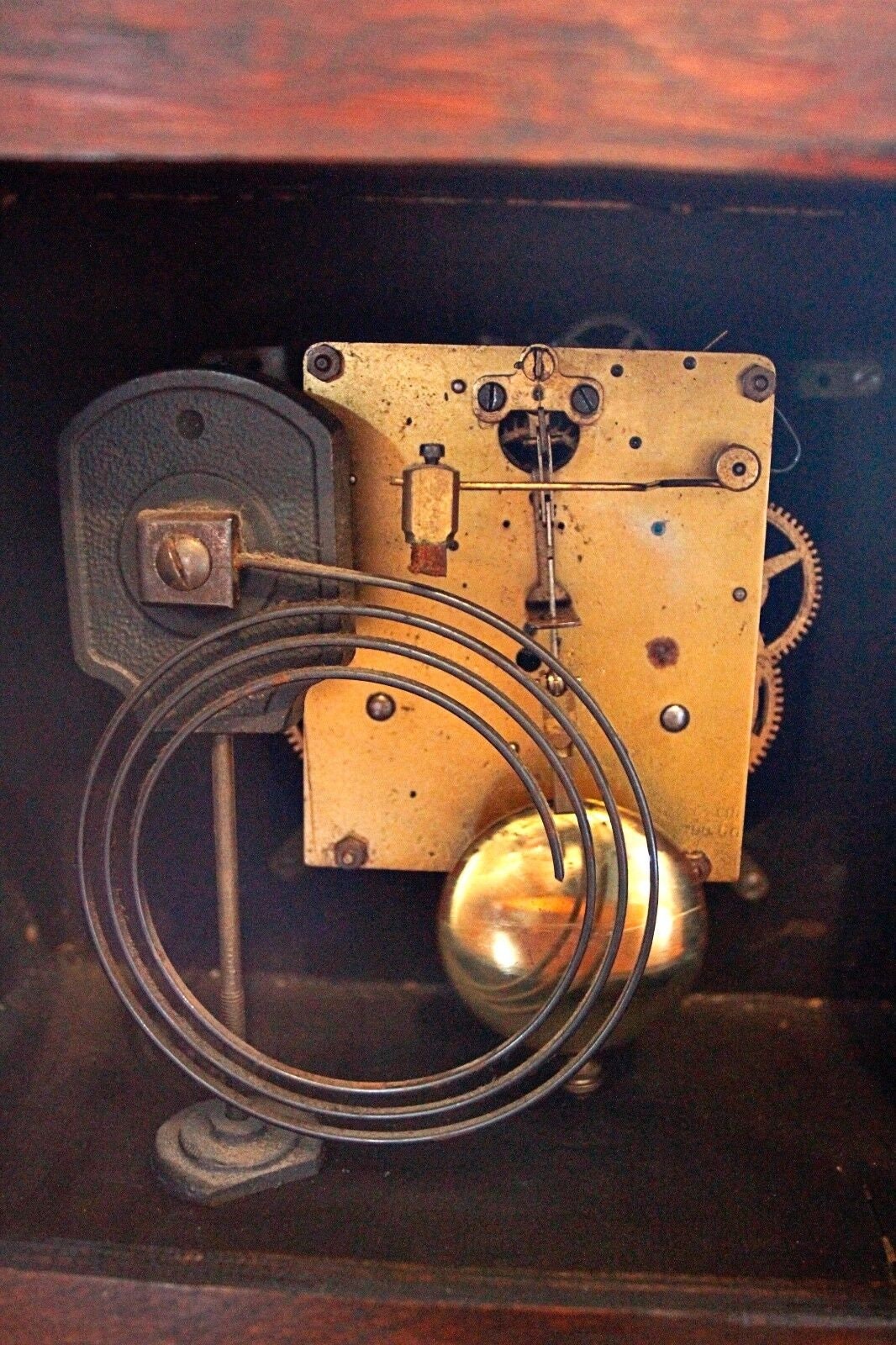 Vintage Art Deco 'haller' 8-day Movement Oak Veneered Striking Mantel ...