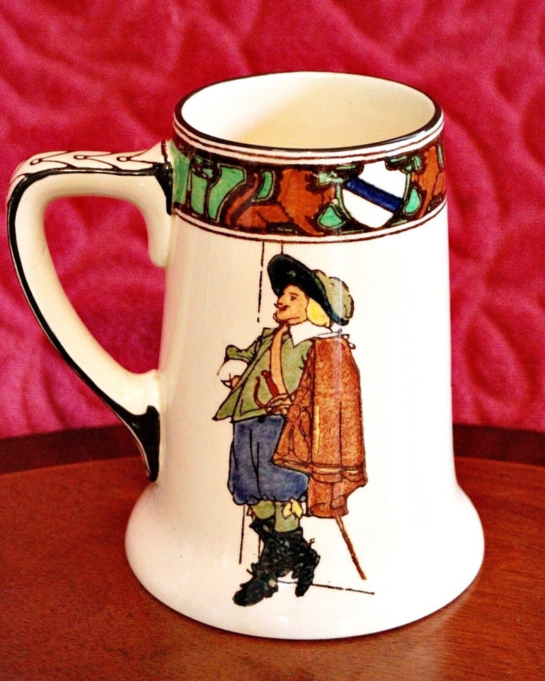 Royal Doulton Antique Porcelain Series Ware Tankard Dumas 3 Musketeers ...