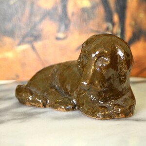 Vintage Ceramic Studio Art Hand Made Pottery Dog Figurine - Etsy