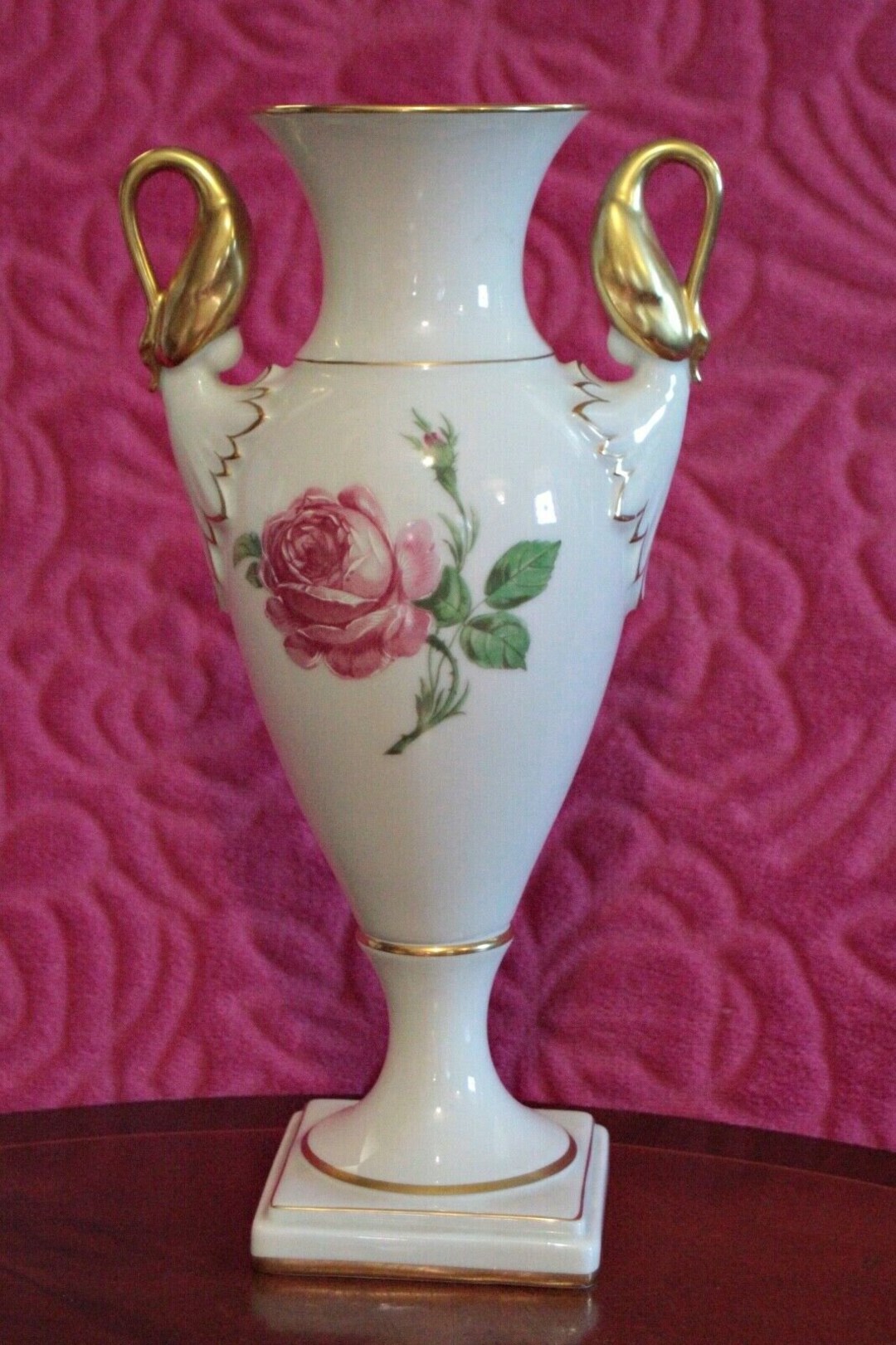 Vintage Alka Kunst Alboth KAISER Porcelain Flower Vase, Gold Gilt ...
