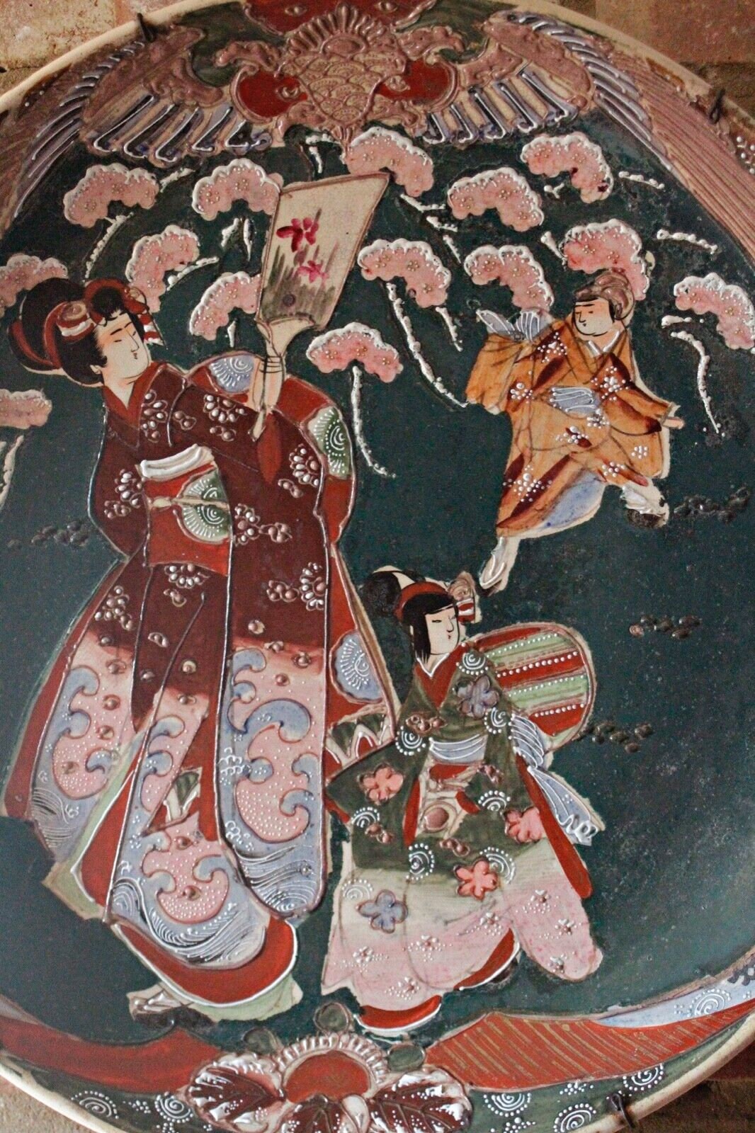 Antique Very Rare Extra Large Japanese Satsuma Ceramic Plate - Etsy