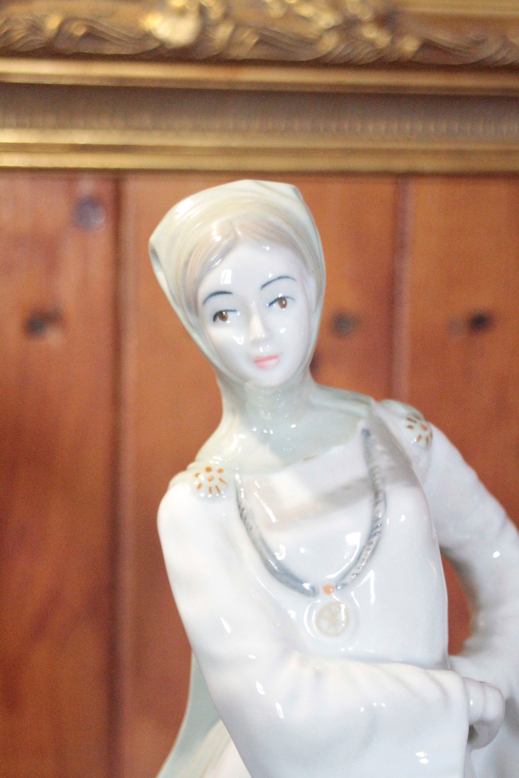 Vintage Porcelain Lady Figurine - Etsy