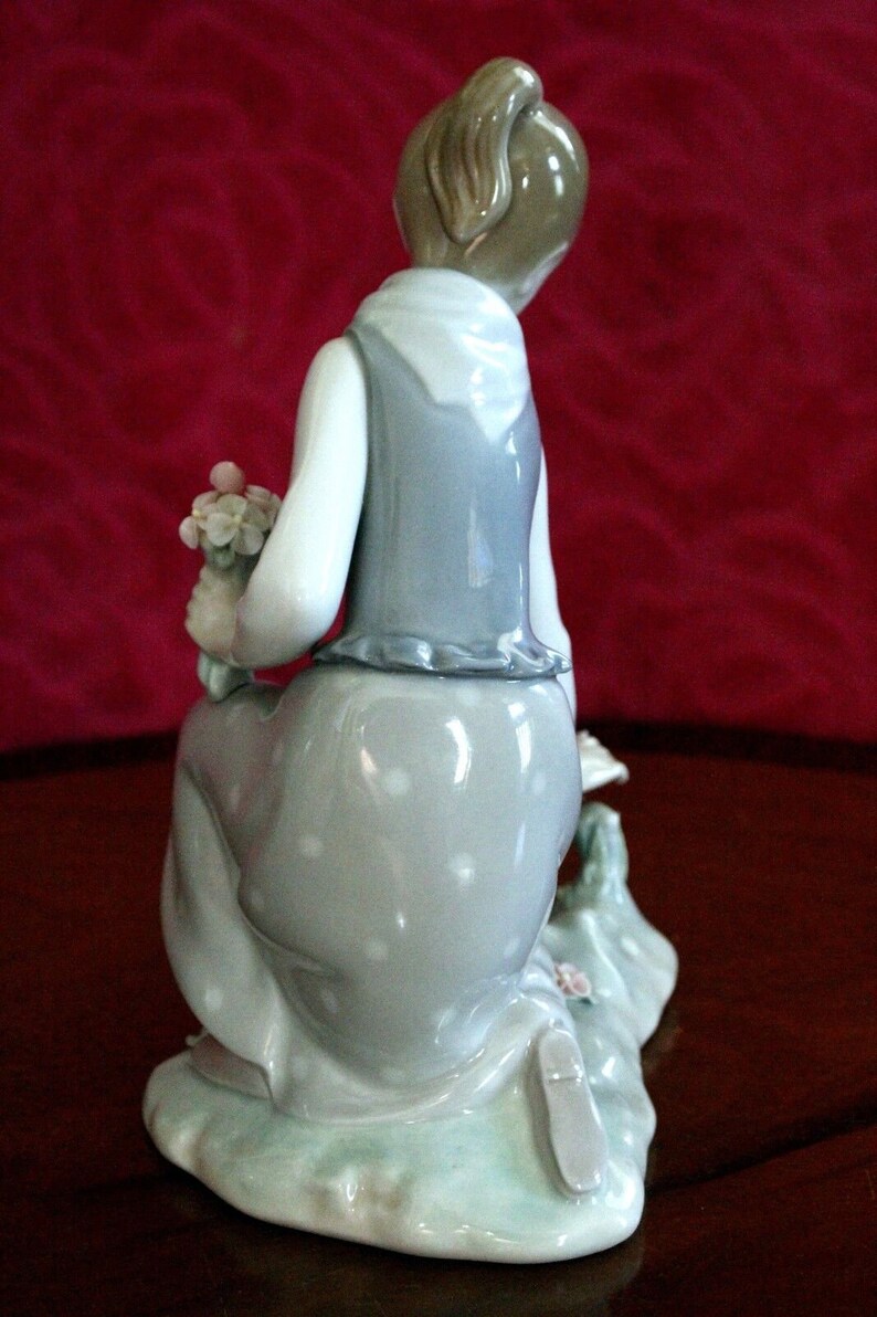 LLADRO Girl Picking Flowers Figurine Gloss Finish - Etsy