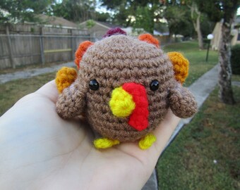 Turkey Plush Keychain - Etsy