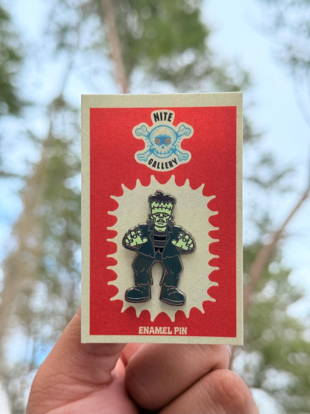 Frankenstein Enamel Pin - Etsy