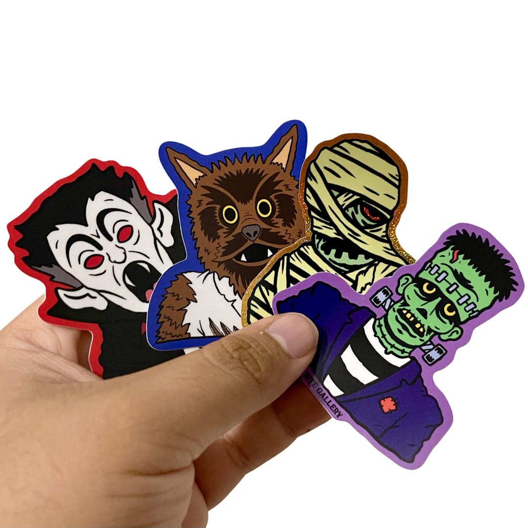 Monsters Sticker Pack - Etsy