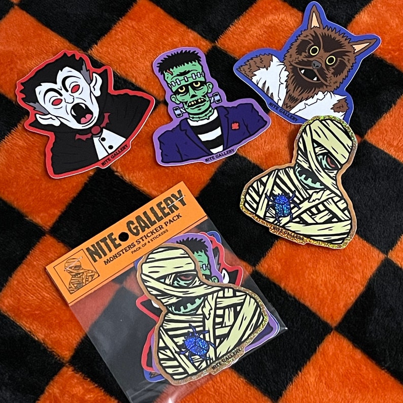 Monsters Sticker Pack - Etsy