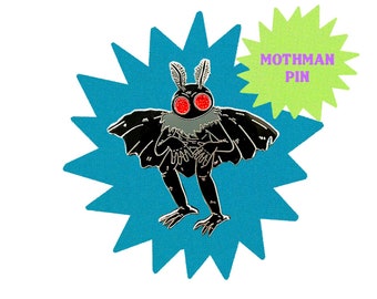 Mothman Pin - Etsy