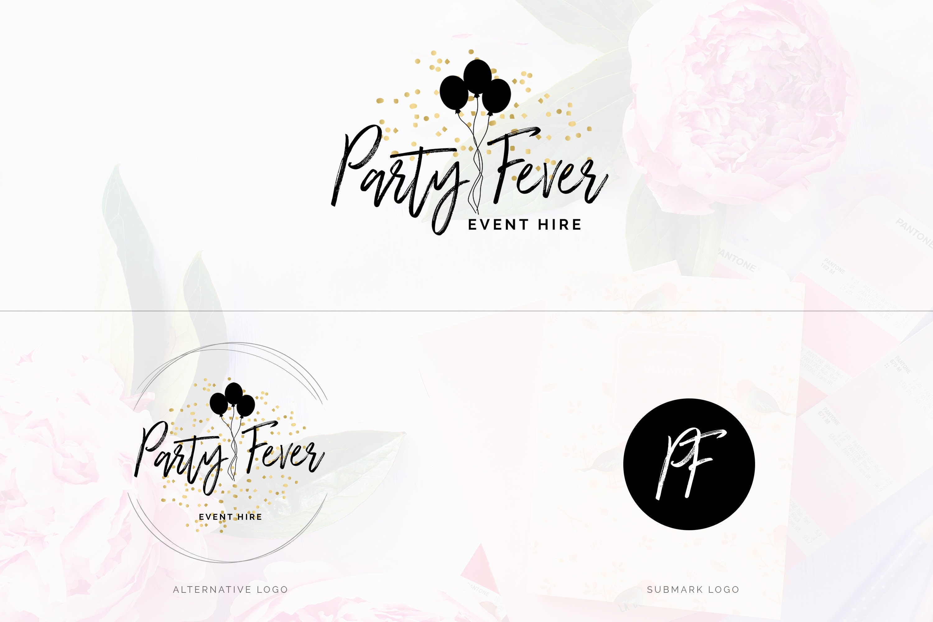 Business Logo Design Party Event Logo Premade Logo Branding - Etsy