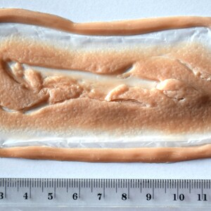 SFX Makeup / Forehead Wound Silicone Flat Mould / Flesh Wound / Special ...