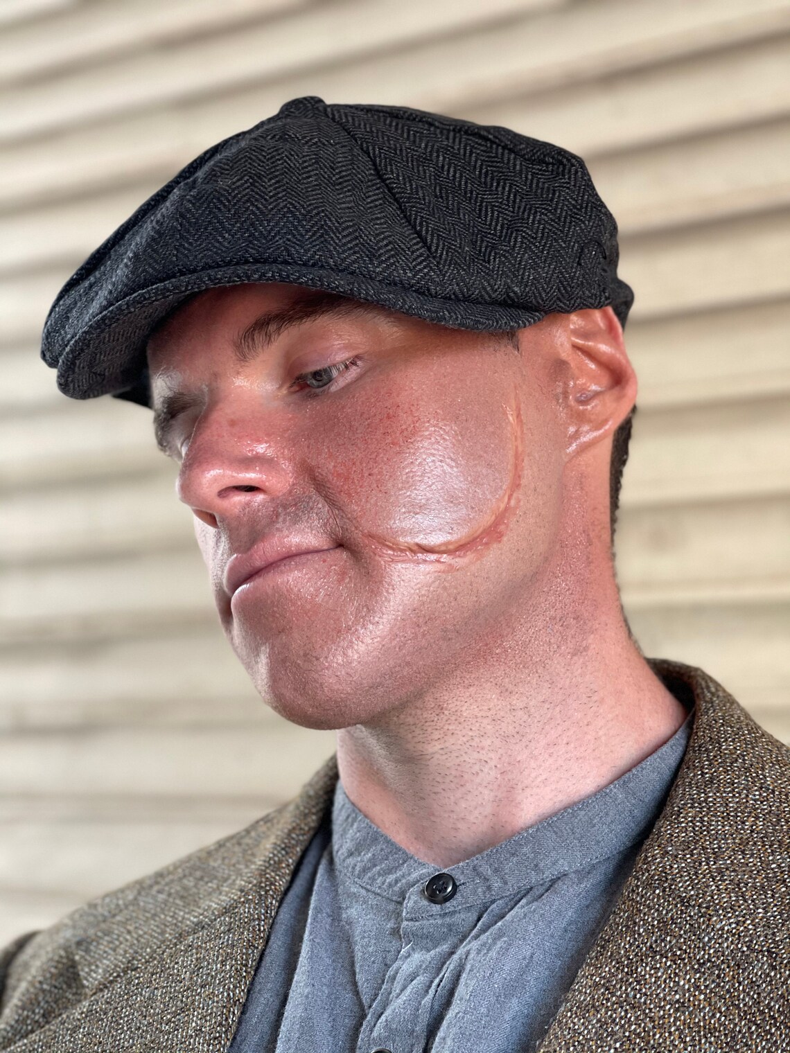 Silicone Prosthetic Makeup Cheek Scar by Dabbledark - Etsy